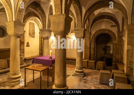Innenraum der Basilika St. Martin in Bingen am Rhein, Rheinland-Pfalz ...