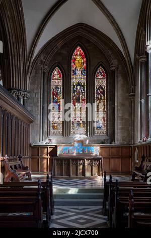 Worcester Cathedral, interior, Worcestershire, England, UK. (HDR Stock ...