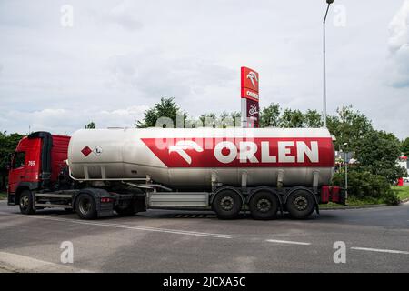 Plock, Poland - 15 Jun 2022, A general view of the PKN Orlen refinery ...