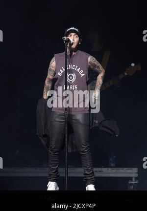 MIAMI, FL-JUN 15: Front man from Blackbear Matthew Tyler Musto performs ...