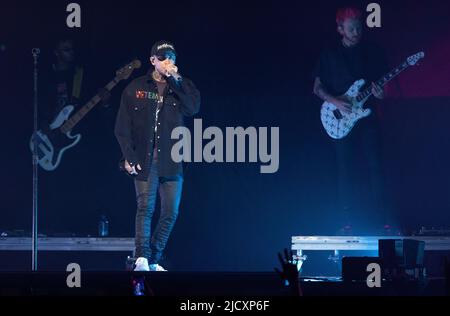 MIAMI, FL-JUN 15: Front man from Blackbear Matthew Tyler Musto performs ...