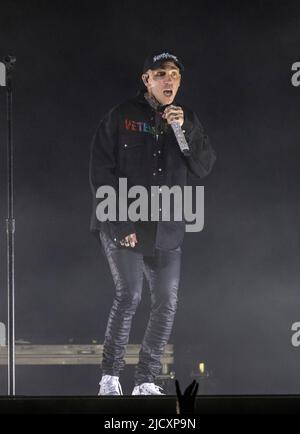 MIAMI, FL-JUN 15: Front man from Blackbear Matthew Tyler Musto performs ...