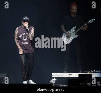 MIAMI, FL-JUN 15: Front man from Blackbear Matthew Tyler Musto performs ...