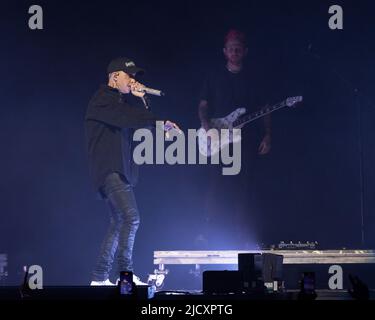MIAMI, FL-JUN 15: Front man from Blackbear Matthew Tyler Musto performs ...