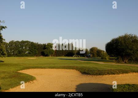 View of the 9th Green and bunker, Horne Park Golf Club, Horne, South ...