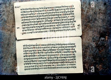 03 29 2020 Old Hand written Hindu scriptures in Sanskrit text Studio ...