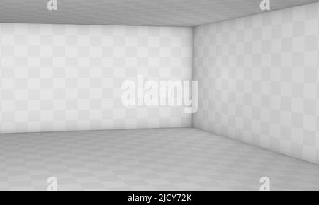 Perspective 3 vanishing points - Box template - 3D illustration Stock ...