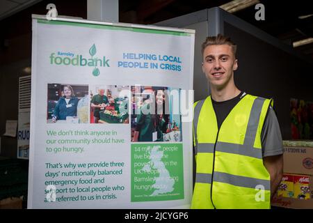 New Barnsley FC goalkeeper signing Jamie Searle takes part in some ...