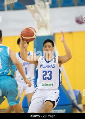 Lebron Joseph Nieto of the Philippine Basketball team in action during ...