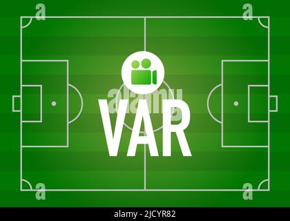 VAR, Video Assistant Referee icon / VAR logo for soccer or football ...