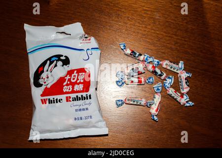 Chinese White Rabbit Milk Candy Stock Photo - Alamy