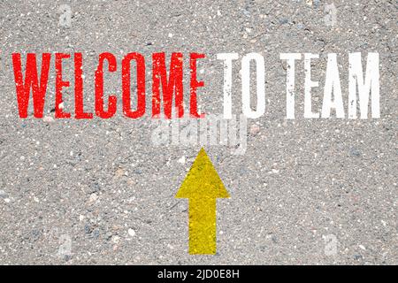 Word writing text Welcome To Our Team. Business photo showcasing ...