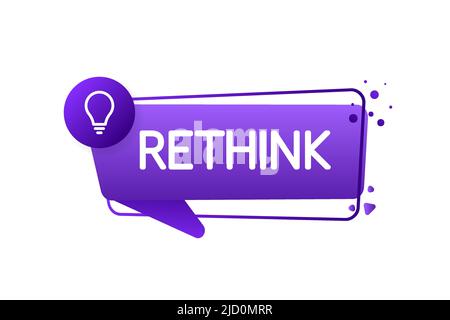 rethink icon on white background. Simple element illustration from ...