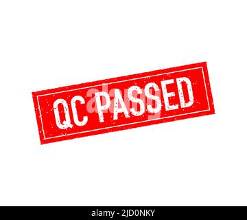 qc passed pass quality control label tag seal control sticker template ...