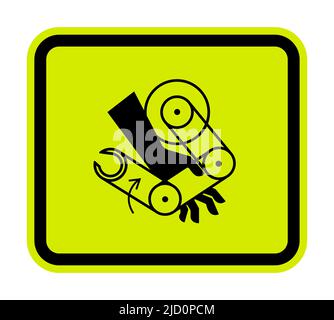Hand Crush Robot Symbol Sign Isolate On White Background,Vector ...