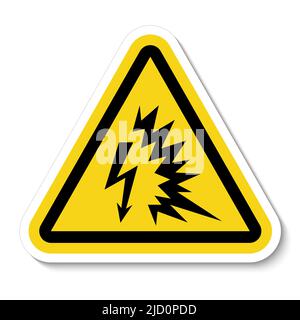 Arc Flash Symbol Sign Isolate On White Background,Vector Illustration ...