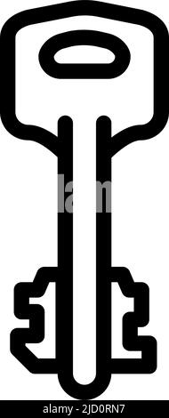 standard english key line icon vector illustration Stock Vector Image ...