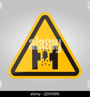 Danger Of Molten Metal Symbol Sign Isolate On White Background,Vector ...