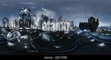 360° view of super cool cyberpunk city - Alamy