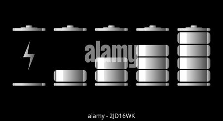 Battery load illustration isolated on white background, vector ...