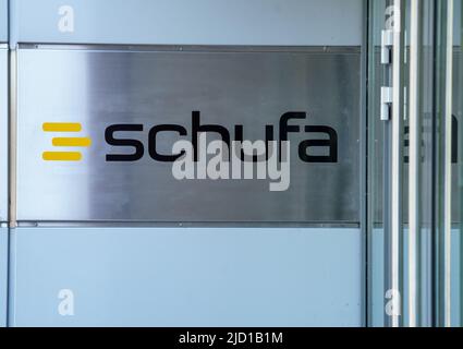 Wiesbaden, Germany. 14th June, 2022. A Schufa report is on the table ...