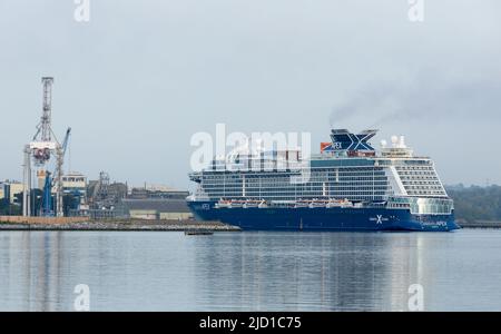 Ringaskiddy, Cork, Ireland. 17th June, 2022. Cruise ship Celebrity Apex ...