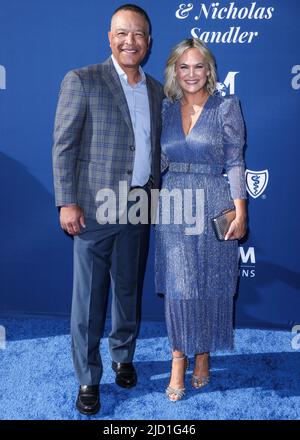 Baseball Manager Dave Roberts and Tricia Roberts attend Los Angeles ...