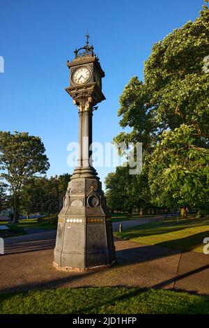 The iconic Albert Clock tower, a historic landmark in Barnstaple, the ...