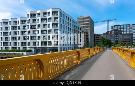 Golda Meir Steg at the Landwehrkanal, Europacity, Berlin, Germany Stock ...