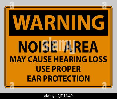 human hearing warning icon vector outline illustration Stock Vector ...