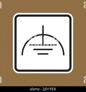 Noiseless Earth Clean Ground Symbol Sign Isolate On White Background ...