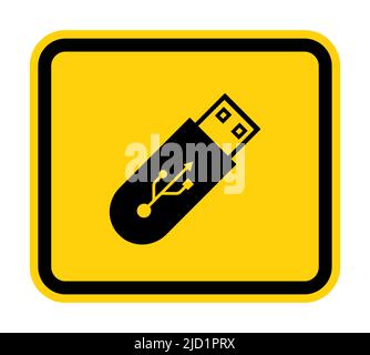 Do Not Use Flash Drive Symbol Sign Isolate On White Background,Vector ...