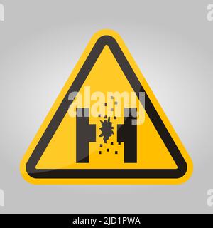 Danger Of Molten Metal Symbol Sign Isolate On White Background,Vector ...
