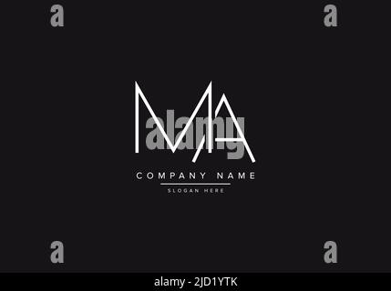 Alphabet letter icon logo MA Stock Vector Image & Art - Alamy