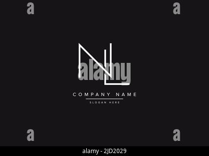 Alphabet letter icon logo NL Stock Vector Image & Art - Alamy