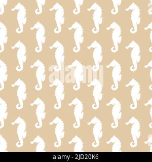 Summer seamless seahorse pattern for fabrics and kids and wrapping ...