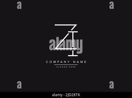 Alphabet letter icon logo ZI Stock Vector Image & Art - Alamy