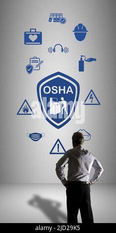 Osha concept drawn by a businessman Stock Photo - Alamy