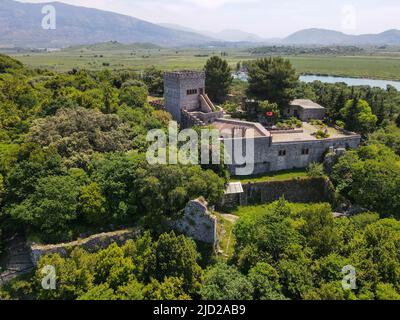 View at the roman archaeological site of Butrinto on Albania Stock ...