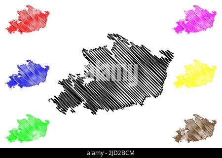 Halson or Halso island (Republic of Finland) map vector illustration ...