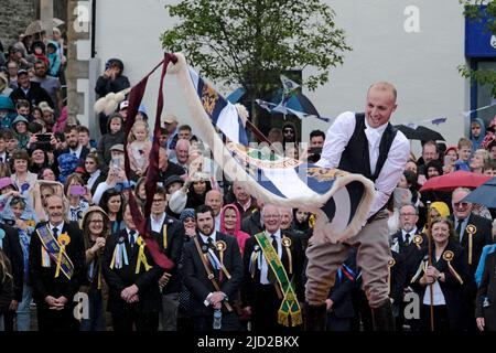 The casting of the Colours takes place in the Market Square during the ...