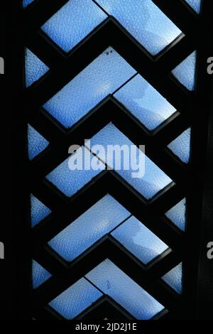 Stained glass windows inside the Voortrekker Monument Museum, Pretoria ...