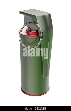 Green smoke grenade Stock Photo - Alamy
