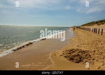 Caister Beach Norfolk Summer Stock Photo - Alamy