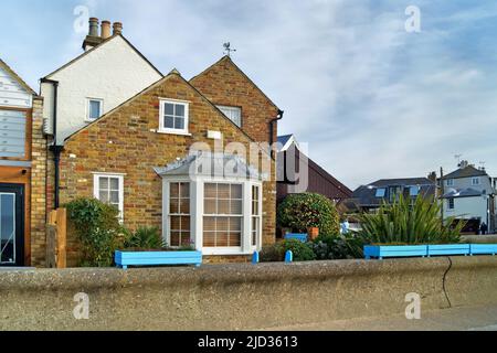 UK, Kent, Whitstable Seafront Houses Stock Photo - Alamy