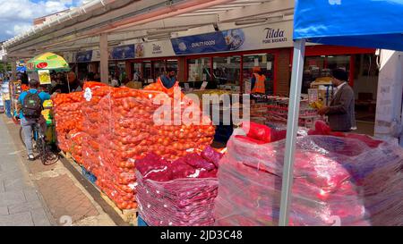 Southall Market at Southall Broadway - LONDON, UK - JUNE 9, 2022 Stock ...