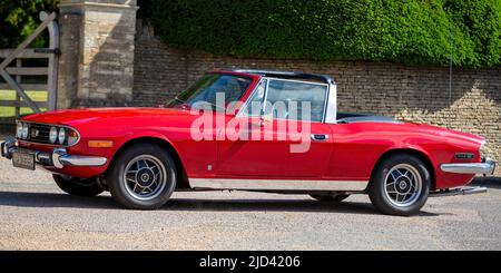 1974 Red Triumph Stag Classic vintage, sporty, sports car. Yesteryear ...