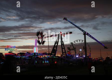 The Hoppings Opening Night, Europe's largest travelling funfair on ...