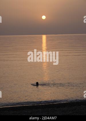 Sheerness, Kent, UK. 18th June, 2026. UK Weather: stunning sunset in ...