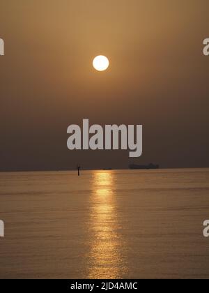 Sheerness, Kent, UK. 18th June, 2026. UK Weather: stunning sunset in ...